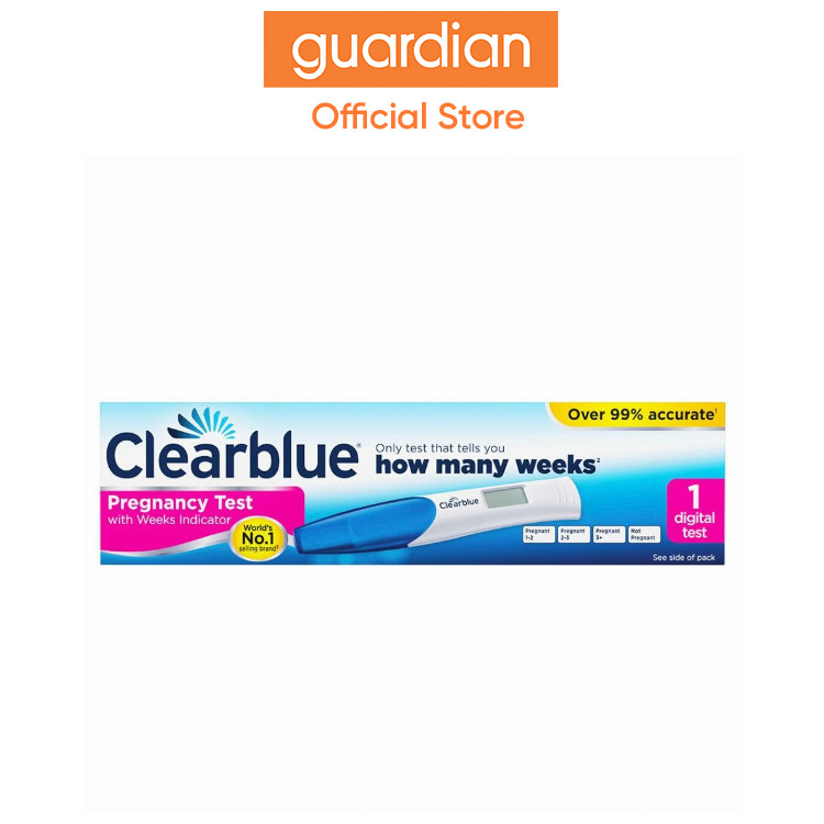 Clearblue Digital Pregnancy Test with Weeks Indicator 1s | Shopee Singapore