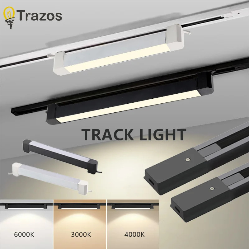 Modern Minimalist LED Track Long Floodlight Rail Type Surface Mounted ...