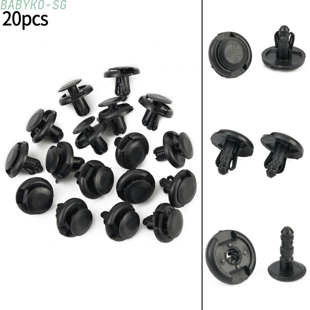 Fastener Clips Black Mudguard Push Kit Retainer For Toyota Mazda 20pcs ...