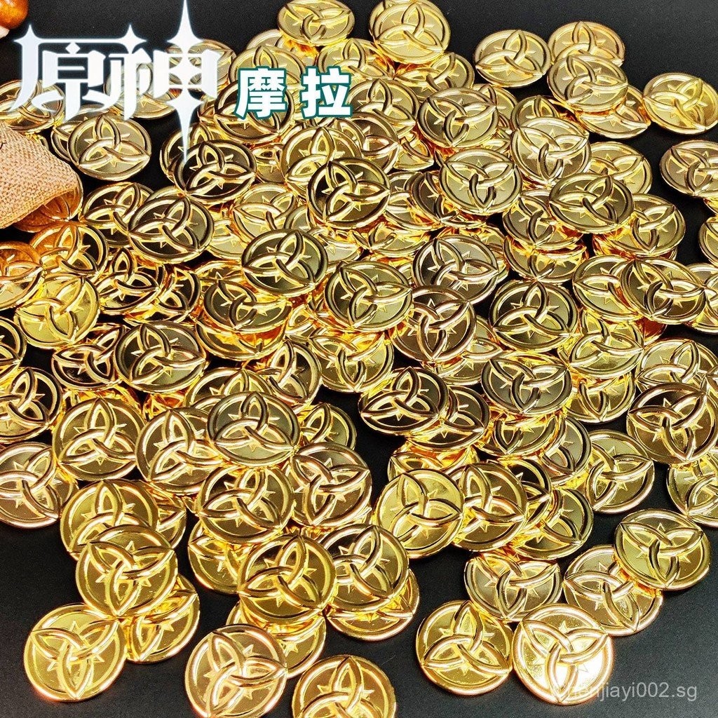 Genshin Impact Merchandise Mora Metal Coins Large Small Mora Coin Model ...