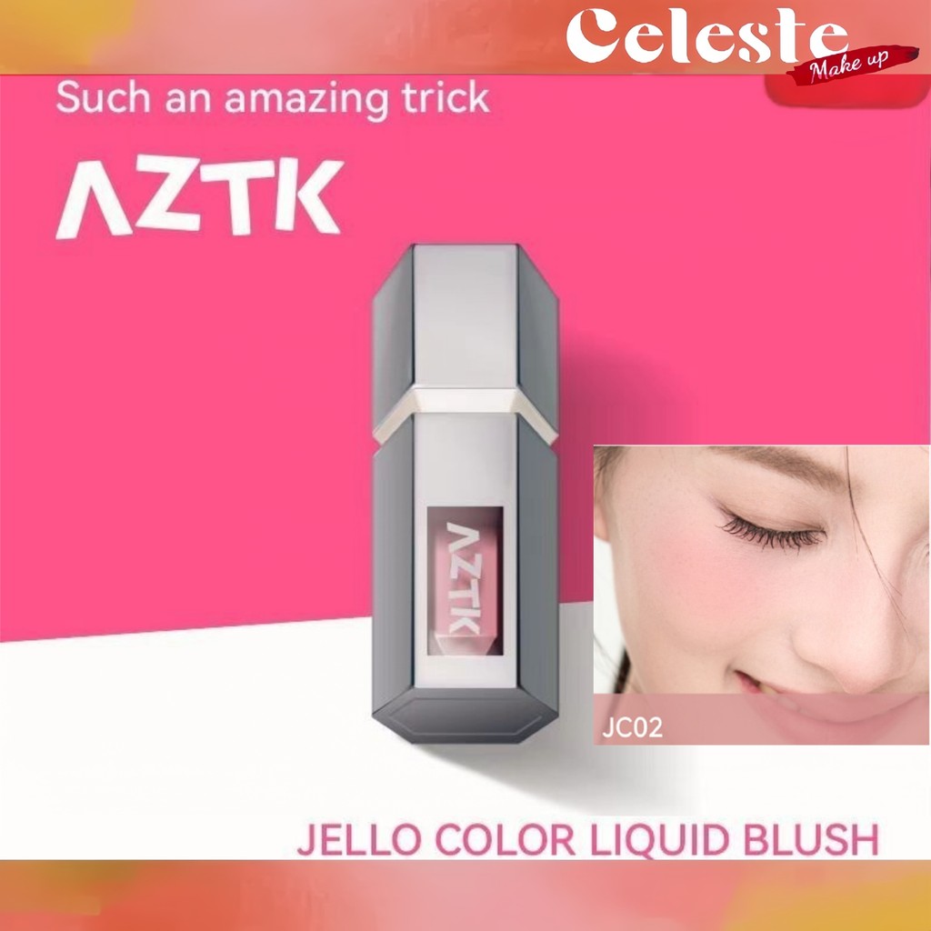AZTK Frozen Liquid Blush Purple blush Matte Atmosphere Natural Multi ...