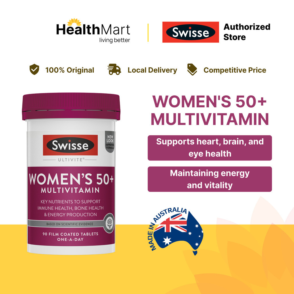 [SG] Swisse Women’s 50+ Multivitamin, 90 Tablets | General Well Being ...
