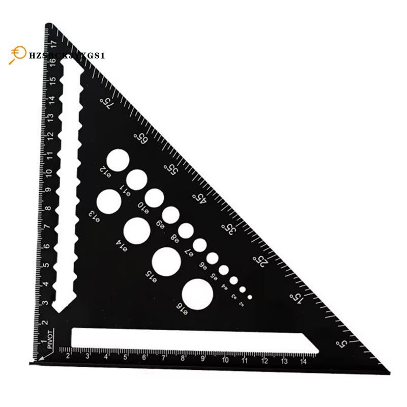 Triangle Ruler 7inch Aluminum Angle Protractor Speed Metric Square ...