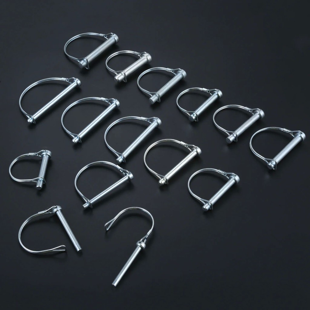 5/4/2pcs Steel Coupler Safety Pin D-shape Shaft Locking Ring Split ...