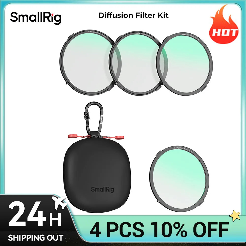 SmallRig Diffusion Filter Kit Black / White Diffusion Filter for Video ...