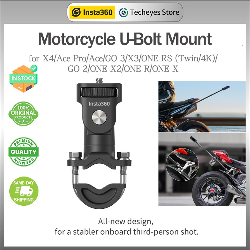 Insta360 Motorcycle U-Bolt Mount for X4/Ace Pro2/Ace Pro/GO 3S/X3 | Shopee Singapore