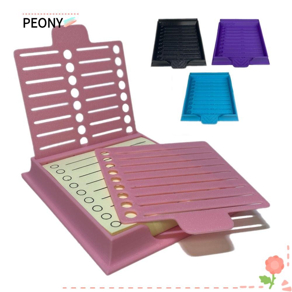 PEONIES Sticky Note Stencil, Dispenser Note Box Sticky Pads Base ...