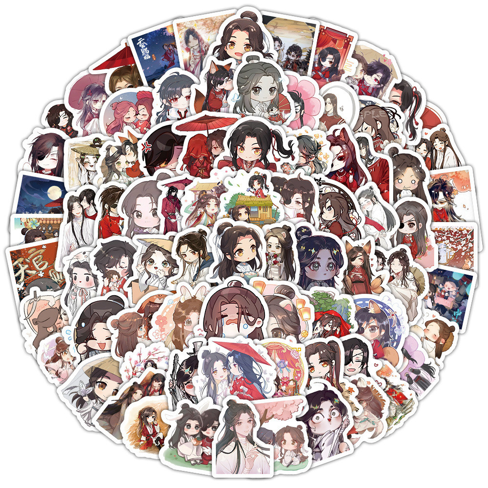 103PCS Anime Heaven Official's Blessing Cartoon Cute Graffiti Stickers ...