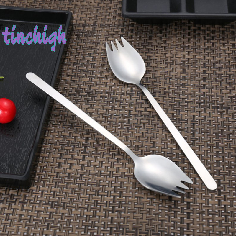 [TinchighS] 304 Stainless Steel Fork Household Spork Spoon One Salad ...
