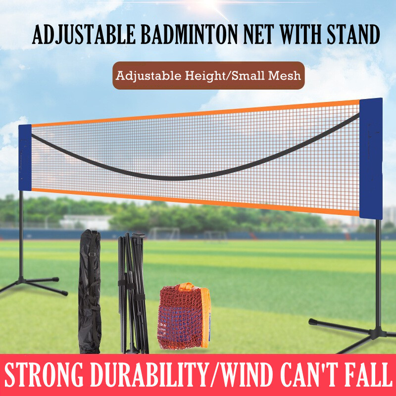 [ SG Ready Stock]Portable Badminton Net Set with Stand, Foldable Tennis ...
