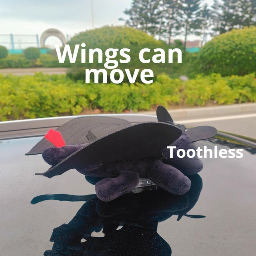 Car Toothless Little Flying Dragon Roof Sunroof Doll Cute Cartoon Plush ...