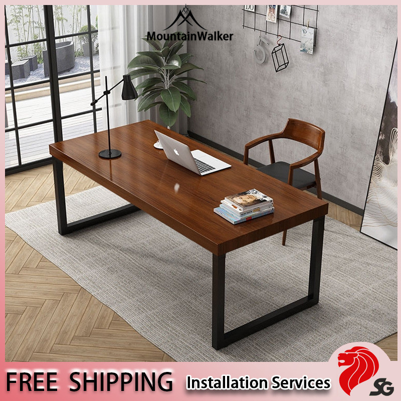 MW Office Desk Computer Desk Nordic Office Table Solid Wood Household ...