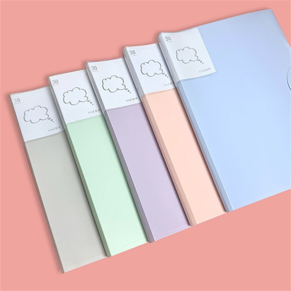 A3 Document Bag 30/40 Pages Waterproof File Folder Paper Document ...