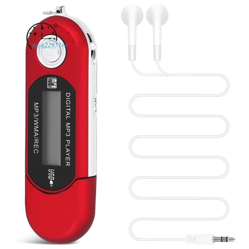 8G USB Flash Drive MP3 Player FM Walkman red | Shopee Singapore