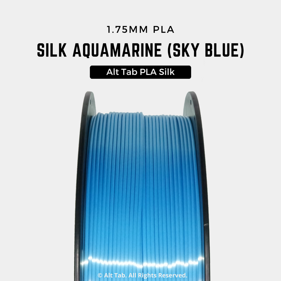 (Local Stock) Silk Aquamarine (Sky Blue) PLA Filament 1.75mm 1kg 3D ...