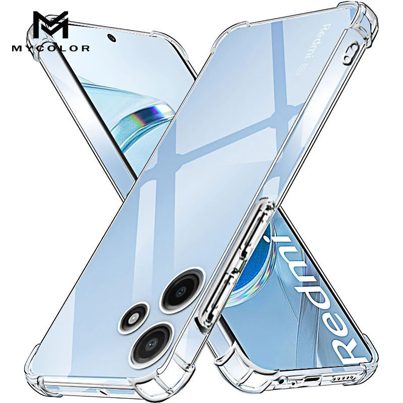 Clear Shockproof Case For Redmi Turbo 4 3 A4 A3 14C 14R 13 13C 12 12C 11A 10 9 10A 10C 9T 9A 9C ...