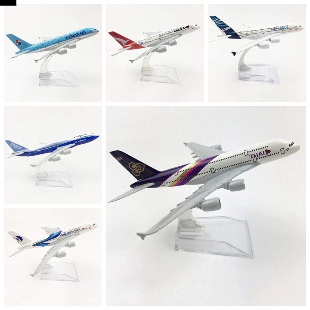 ANTIONE Metal Aircraft Model, Miniature Diecast Airbus A380 Model, Boy ...
