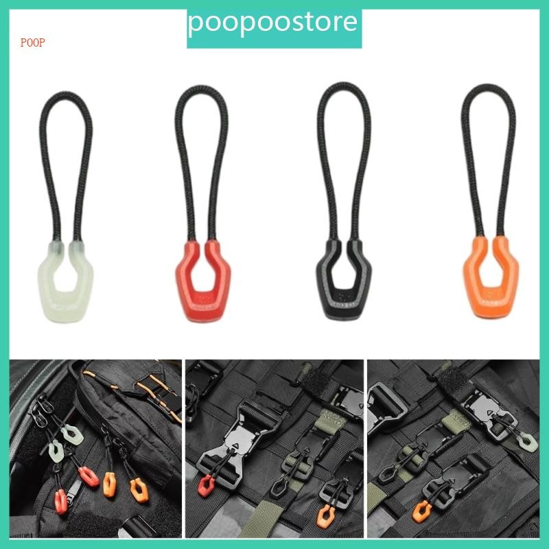 POOP 10pcs Nylons Zippers Pull String Fashion Zippers Pullers Extension Zippers Rope for Outdoor ...