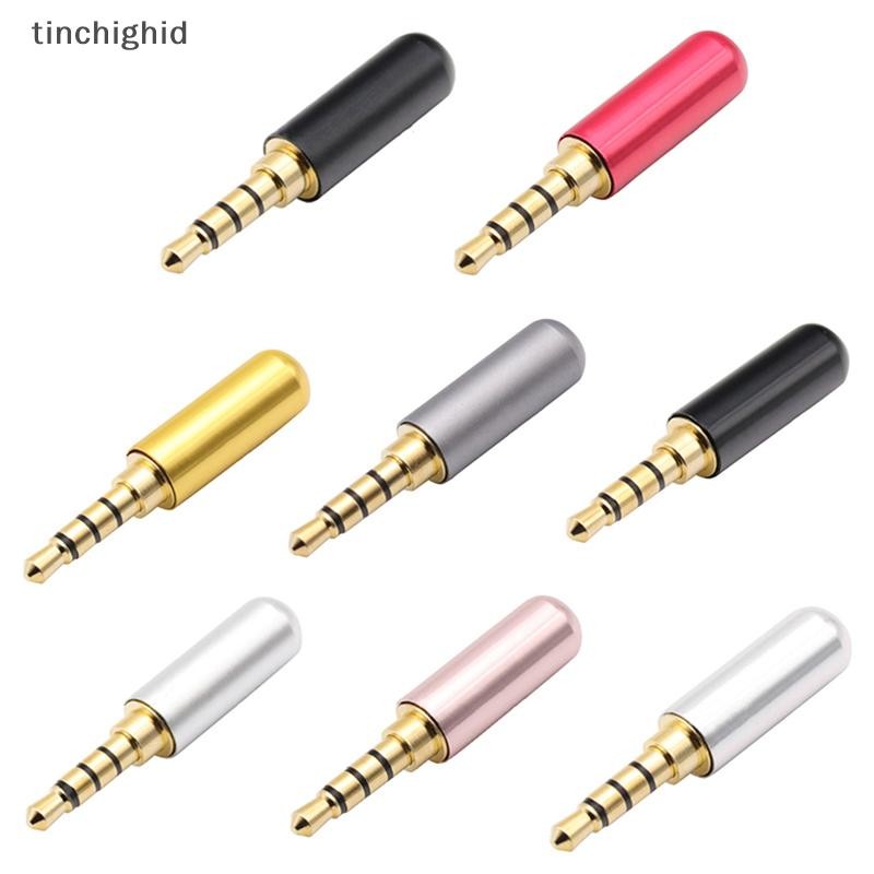 tinchighid Headphone Jack Male Plug 3.5mm Audio Connector 4 Poles ...