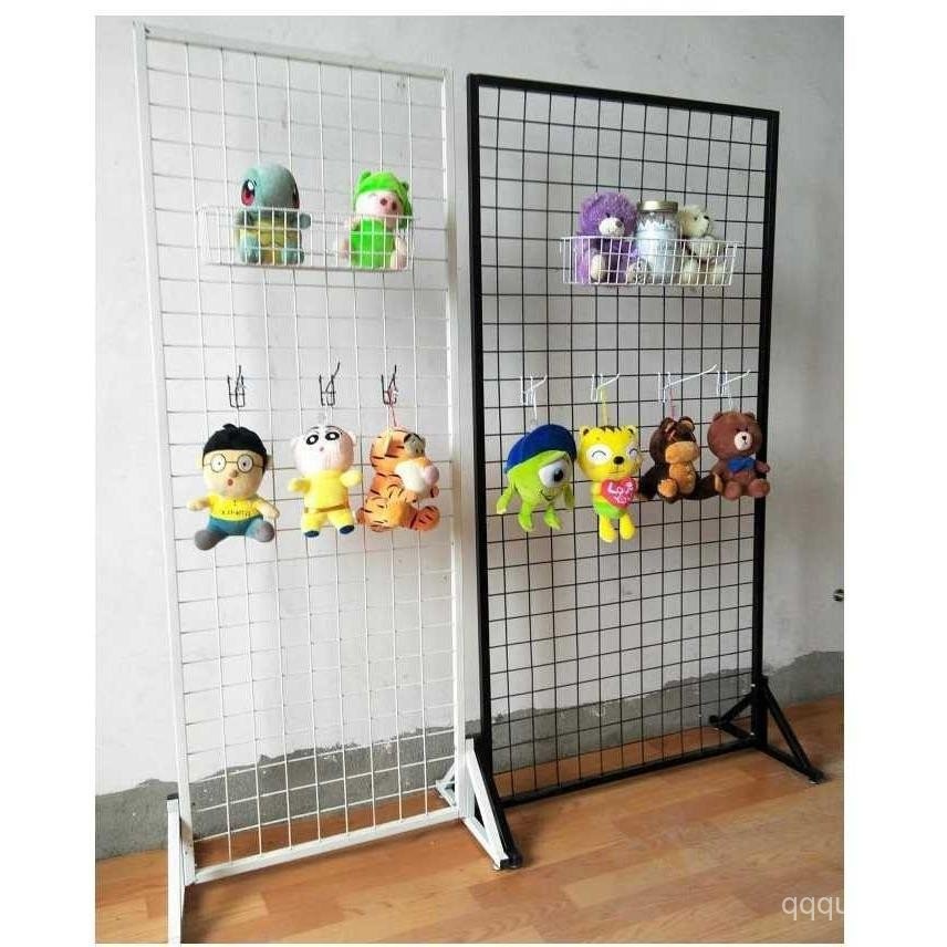 Standing Iron Art Mesh Rack Floor Mobile Mesh Kindergarten Art Display ...