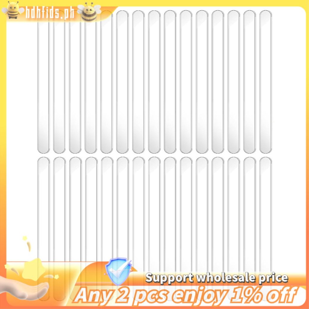 30PCS Popsicle Sticks 4.5 Inch Acrylic Cakesicle Sticks Reusable Ice ...
