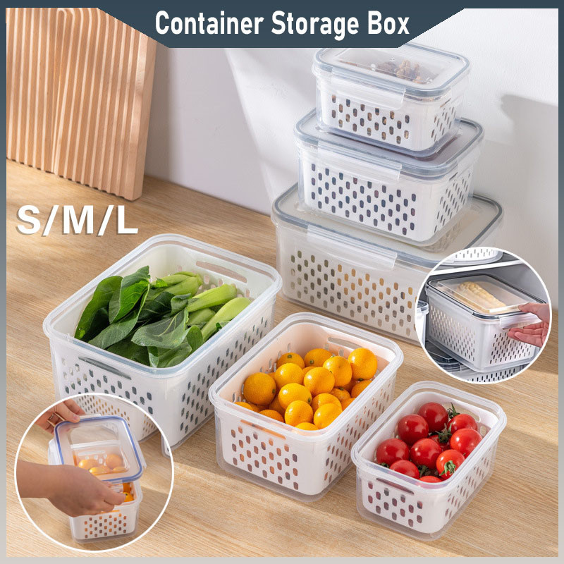 Refrigerator Food Vegetable Fruit Storage Box Container Storage Box ...