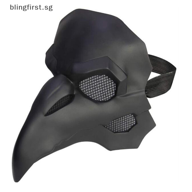 [Blingfirst] Plague Doctor Bird Mask Long Nose Beak Steampunk Halloween ...