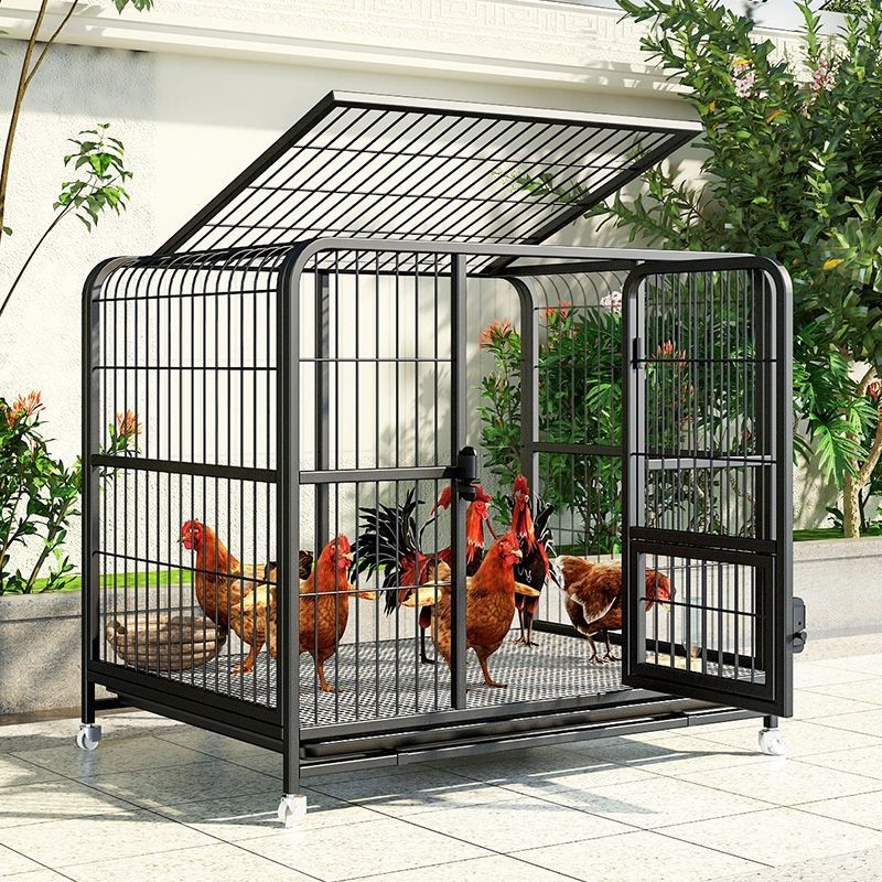 Chicken Cage Large Oversized Household Iron Cage Foldable Chicken Coop ...