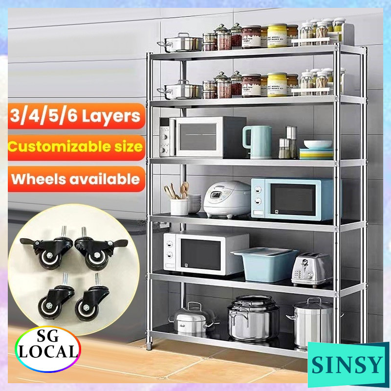 SINSY SUS Kitchen Rack Kitchen Storage Rack Kitchen Shelf With Wheels ...