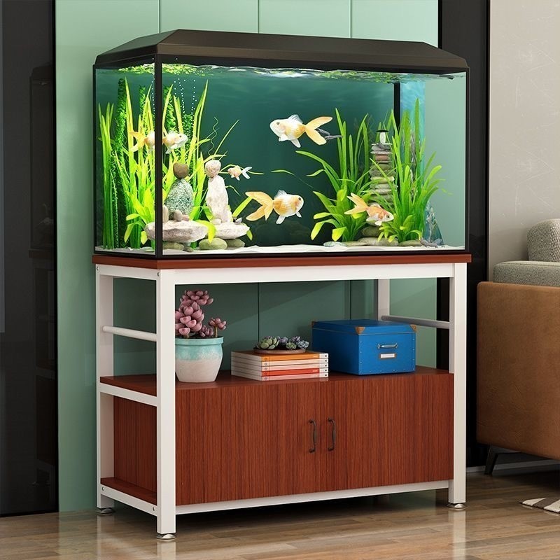 Simplicity Steel Wood Fish Tank Cabinet Stand With Cabinet Aquarium ...