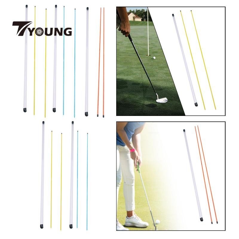 [In Stock] 2Pcs Golf Alignment Sticks Posture Correction Golf Alignment ...