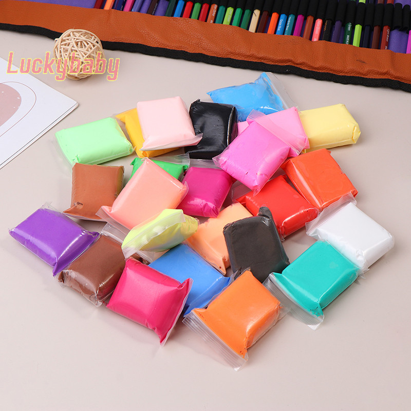 [LuckybabyS] Soft Creative Educational Slime DIY Toys For Kids Gifts 12/24/36 Color Super Light ...