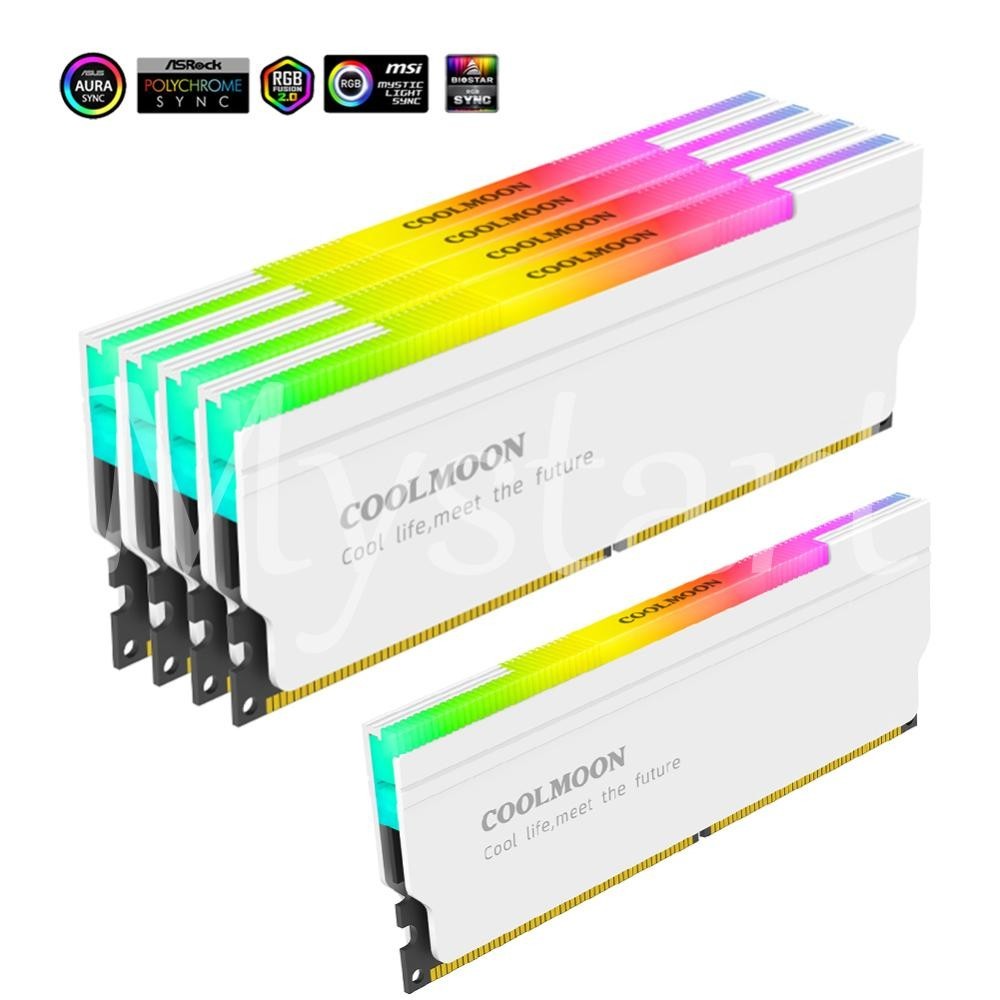 5V-3PIN ARGB RAM Heatsink DDR4 DDR3 Memory Heat Sink for Desktop ...