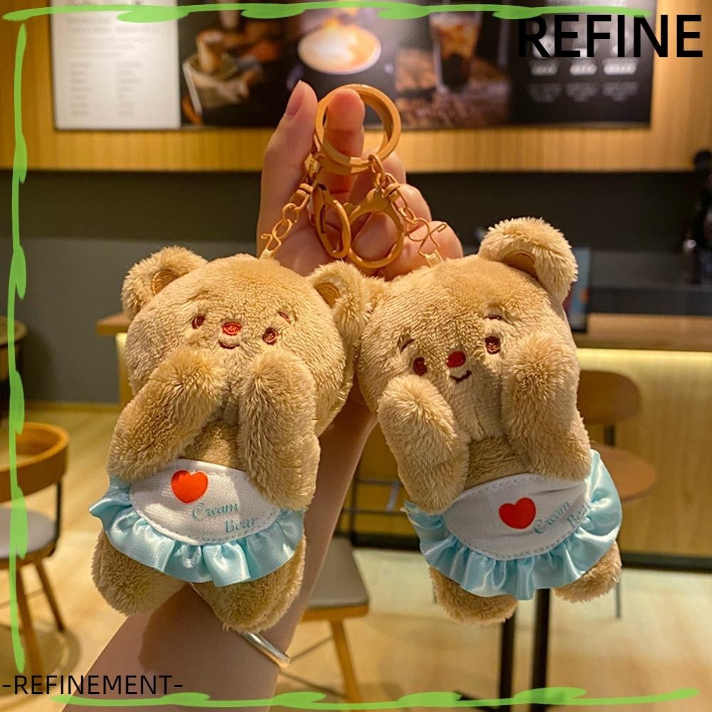 REFINEMENT Butter Bear Car Keychain, Cartoon Yellow Bag Pendant ...