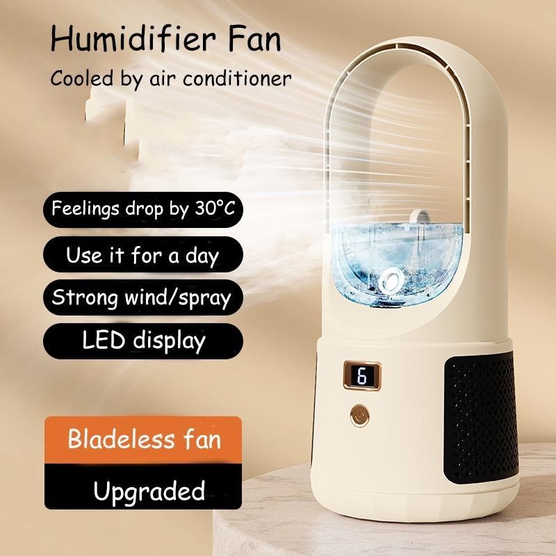 Portable Air Conditioners Table Fan Bladeless Portable Air Cooler 6 ...