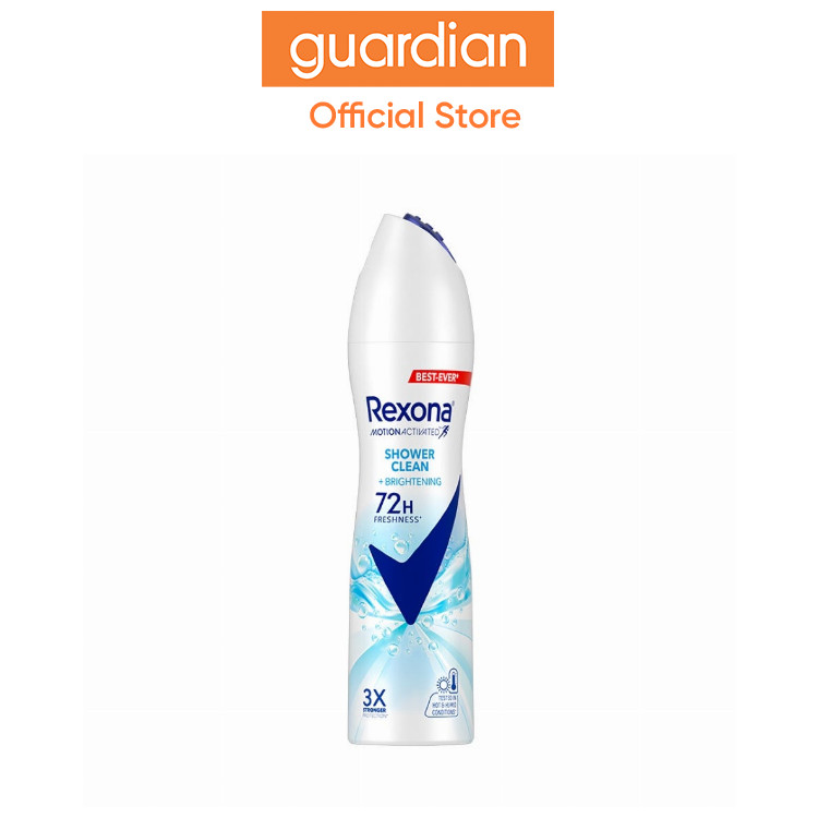 Rexona Women Shower Clean Anti-Perspirant Deodorant Spray, 150ml | Shopee Singapore