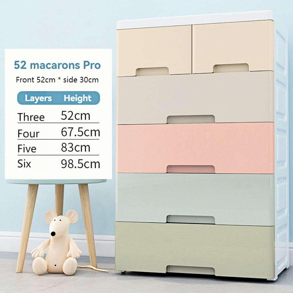 Plastic Drawer Storage Cabinet Multi-Layer Children's Storage Box Baby ...