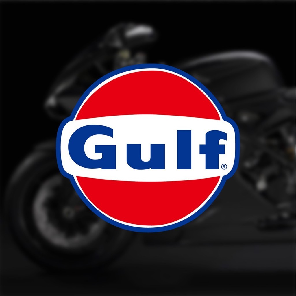 JDM Sticker Oil GULF Car Stickers Gas Station Sponsor Motogp Body ...