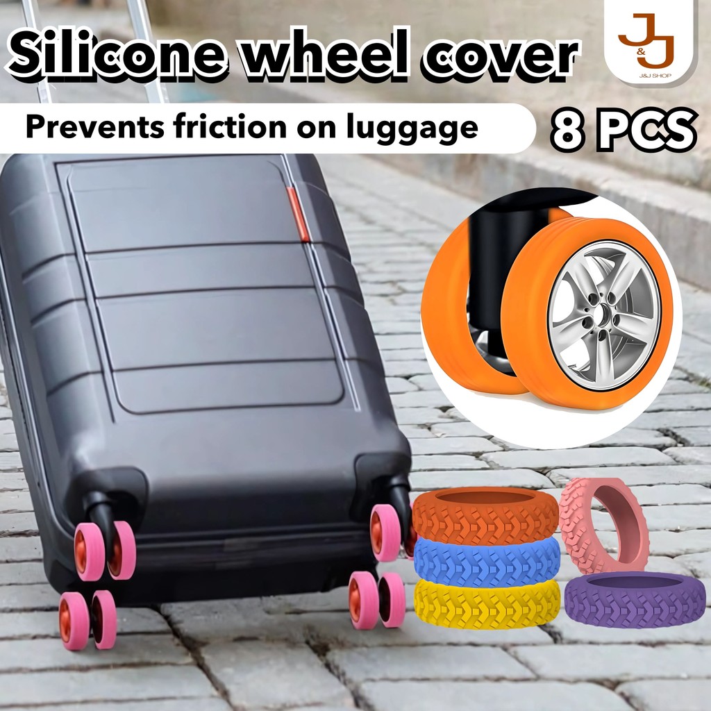 Thickened 8PCS Luggage Wheel Protector Suitcase Silent anti slip/anti ...