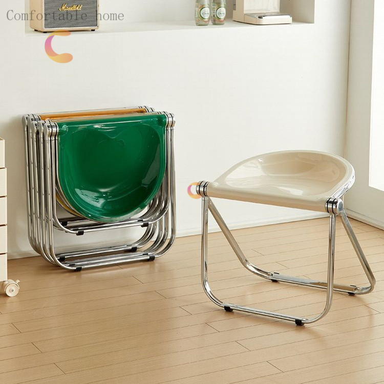 Medieval ins Fengya Acrylic Folding Stool Metal Folding Chair Designer ...