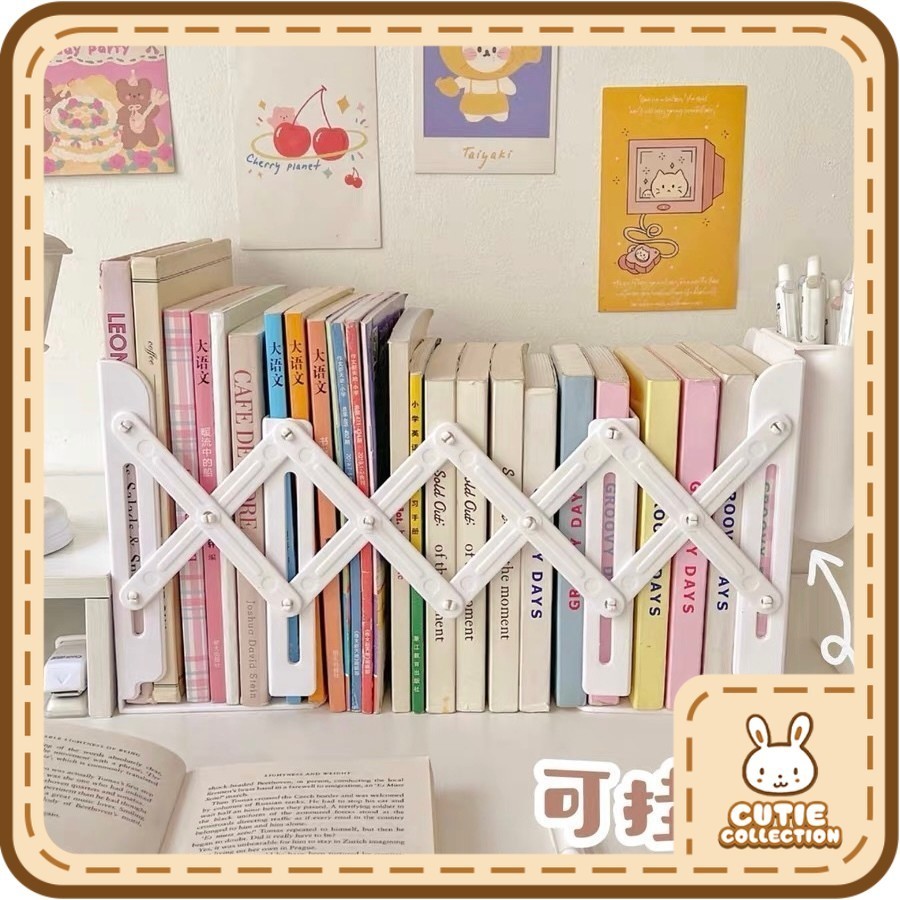 Retractable Book Shelf Creative Student Bookshelf Book Holder Stretch ...