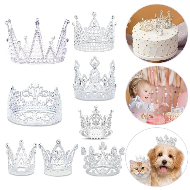 Crown Cake Topper, Mini Crowns, Crowns for Flower Bouquets Small Baby ...