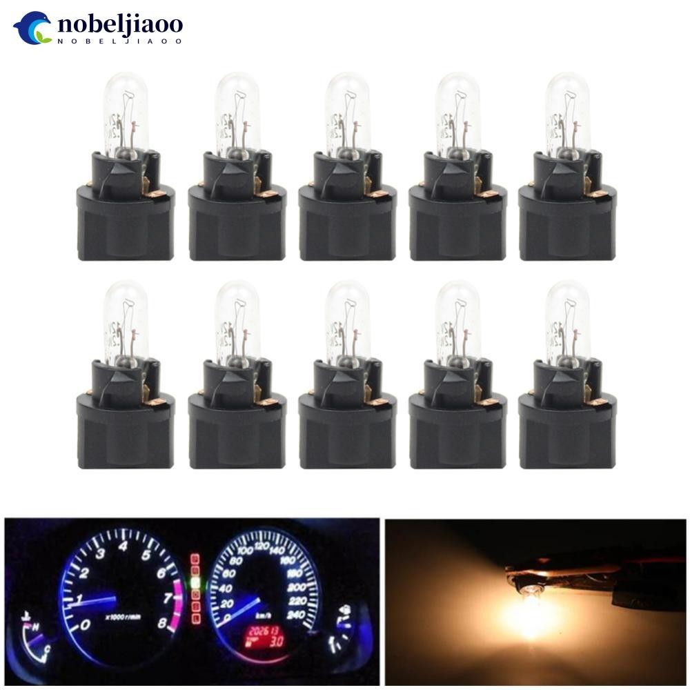 NOBELJIAOO 10Pcs T5 12v 1.2W SMD LED Car Light Automobiles Light ...