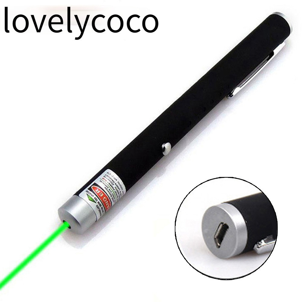 Laser pointer USB rechargeable 5MW laser pointer outdoor laser sight built-in battery laser ...