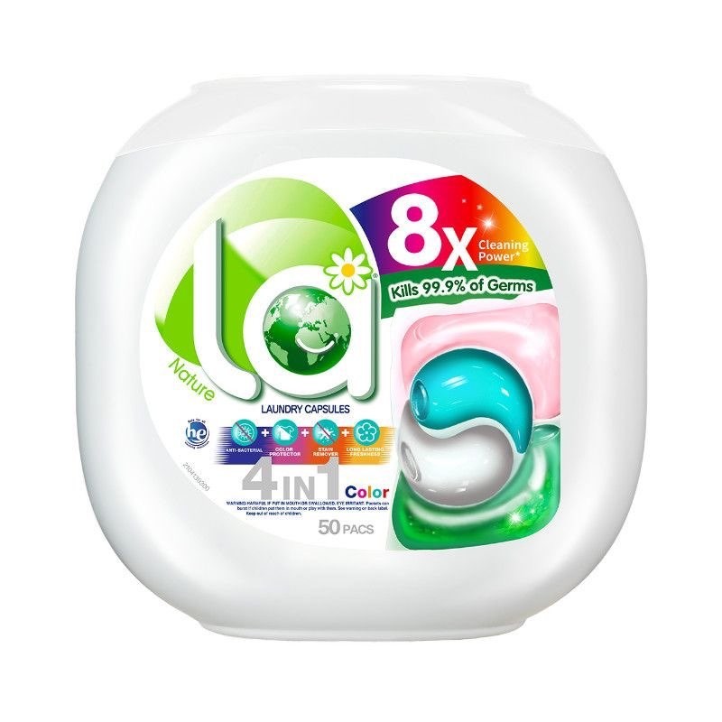 LA Nature 4-in-1 Laundry Detergent Capsules from Walch (50Pcs) (min 2) | Shopee Singapore