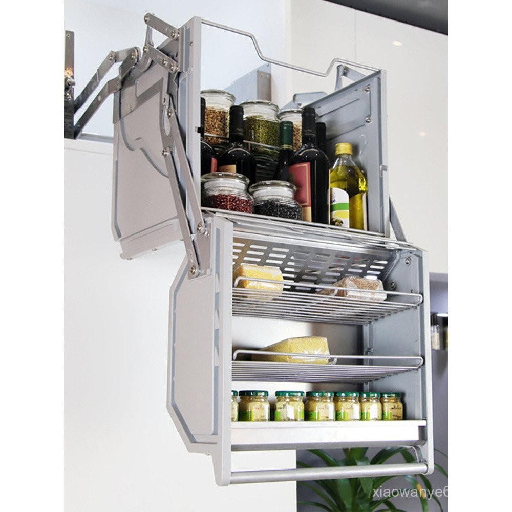 +++Refrigerator top cabinet double body lifting pull basket double ...