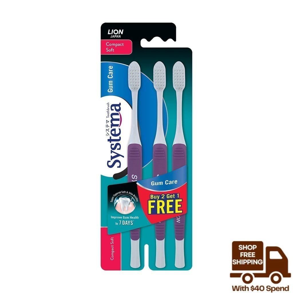 Systema Gum Care Toothbrush Compact Head Soft 3pcs | Shopee Singapore