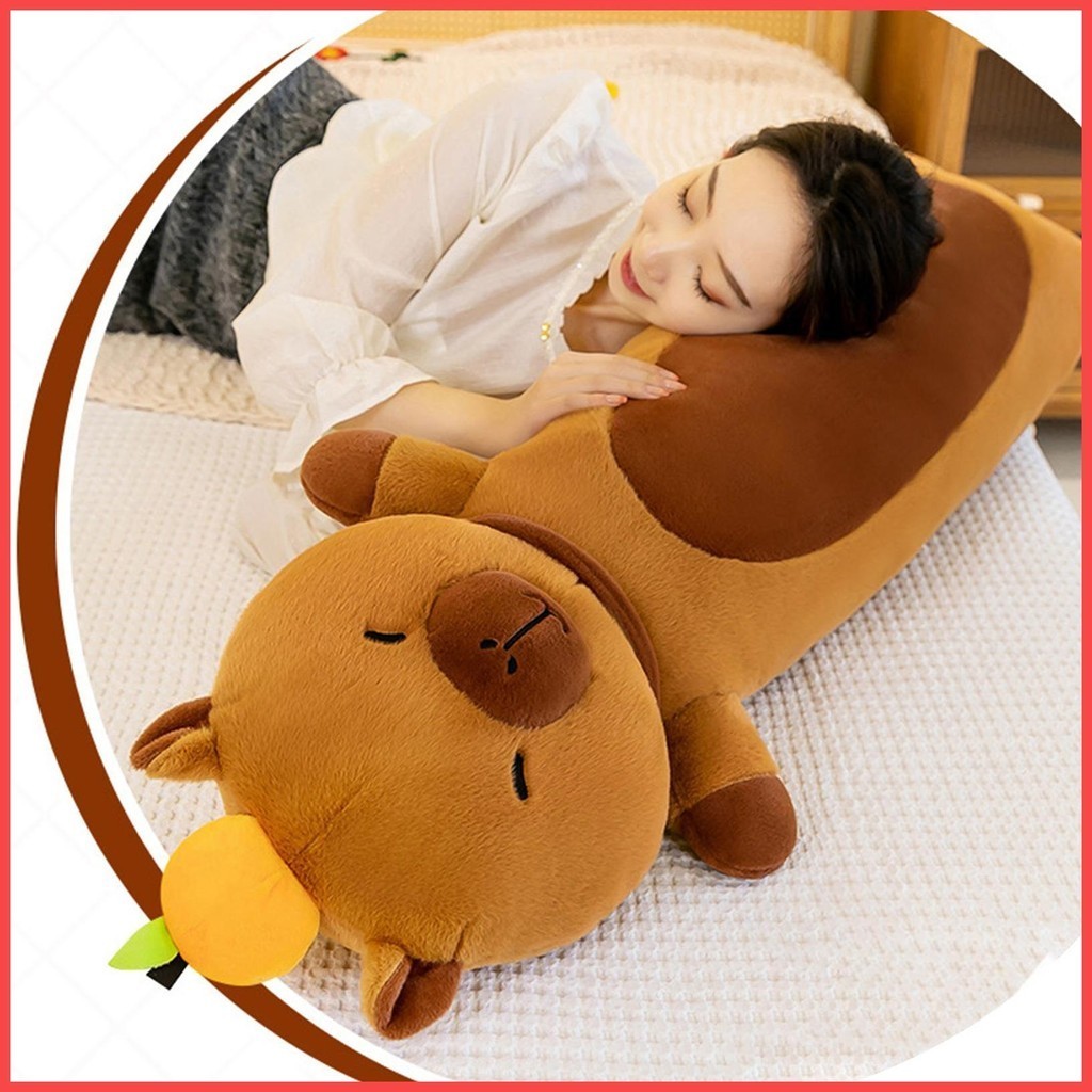Capybara Plush 27 Inch Cute Long Pillow Capybara Plushies Toy Long ...