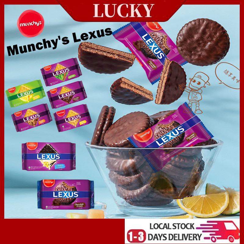 【SG Seller 🚚】Munchy's Lexus Chocolate Sandwich Biscuits Assorted ...