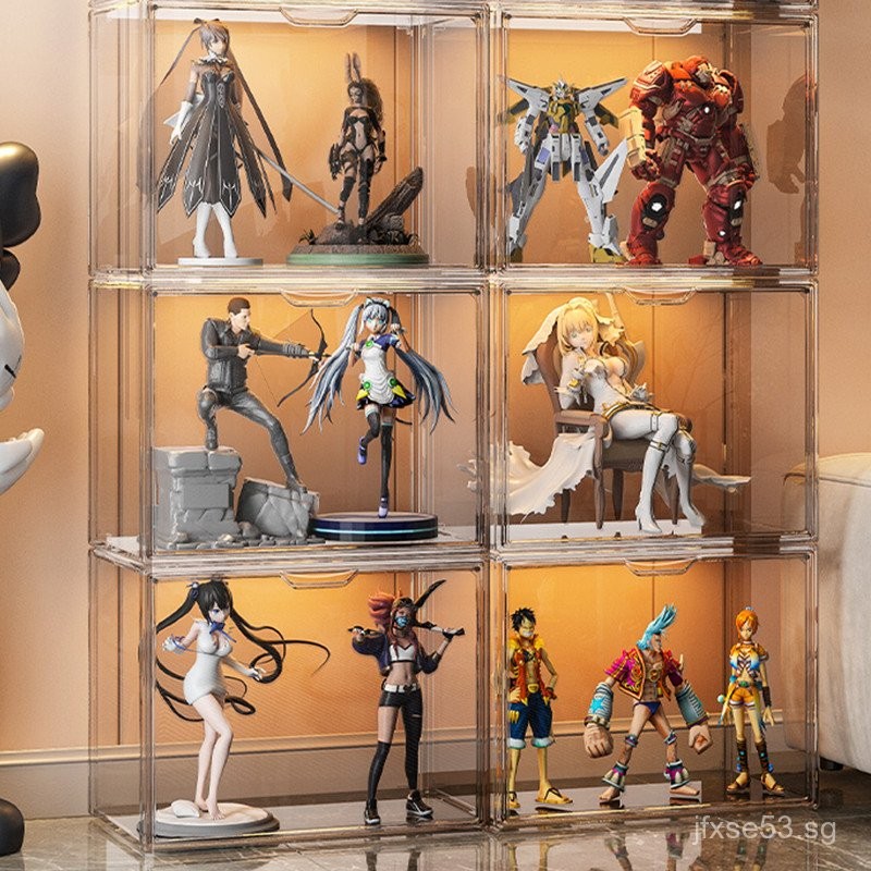 Gundam Figure Display Cabinet Home Anime Storage Display Stand Living ...